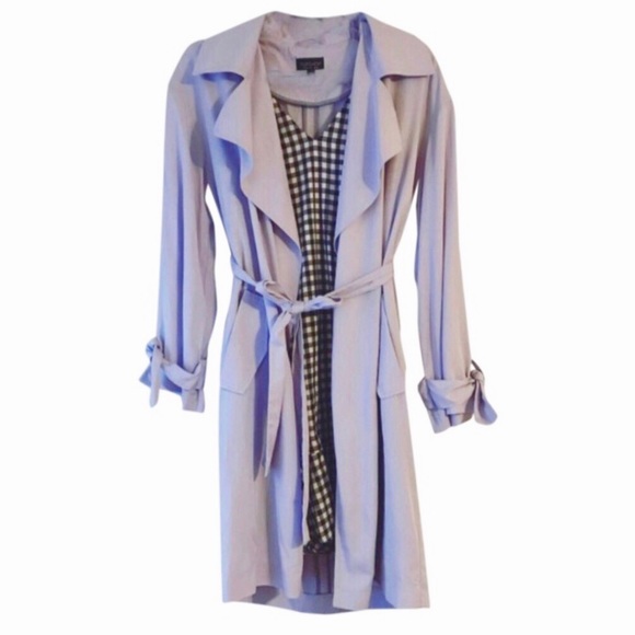 Topshop | Jackets & Coats | Topshop Pastel Lilac Truster Duster Trench ...
